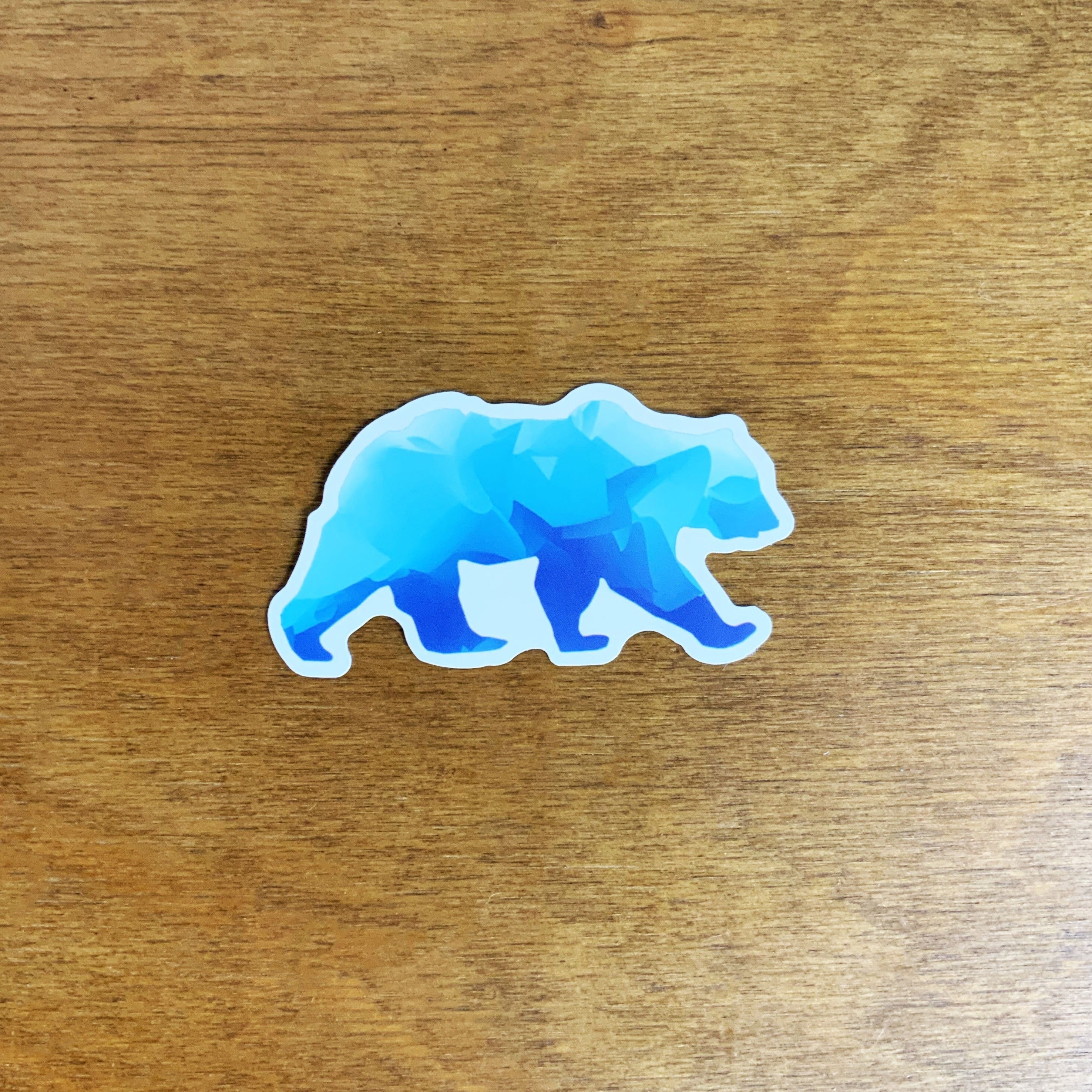 Blue Bear Sticker