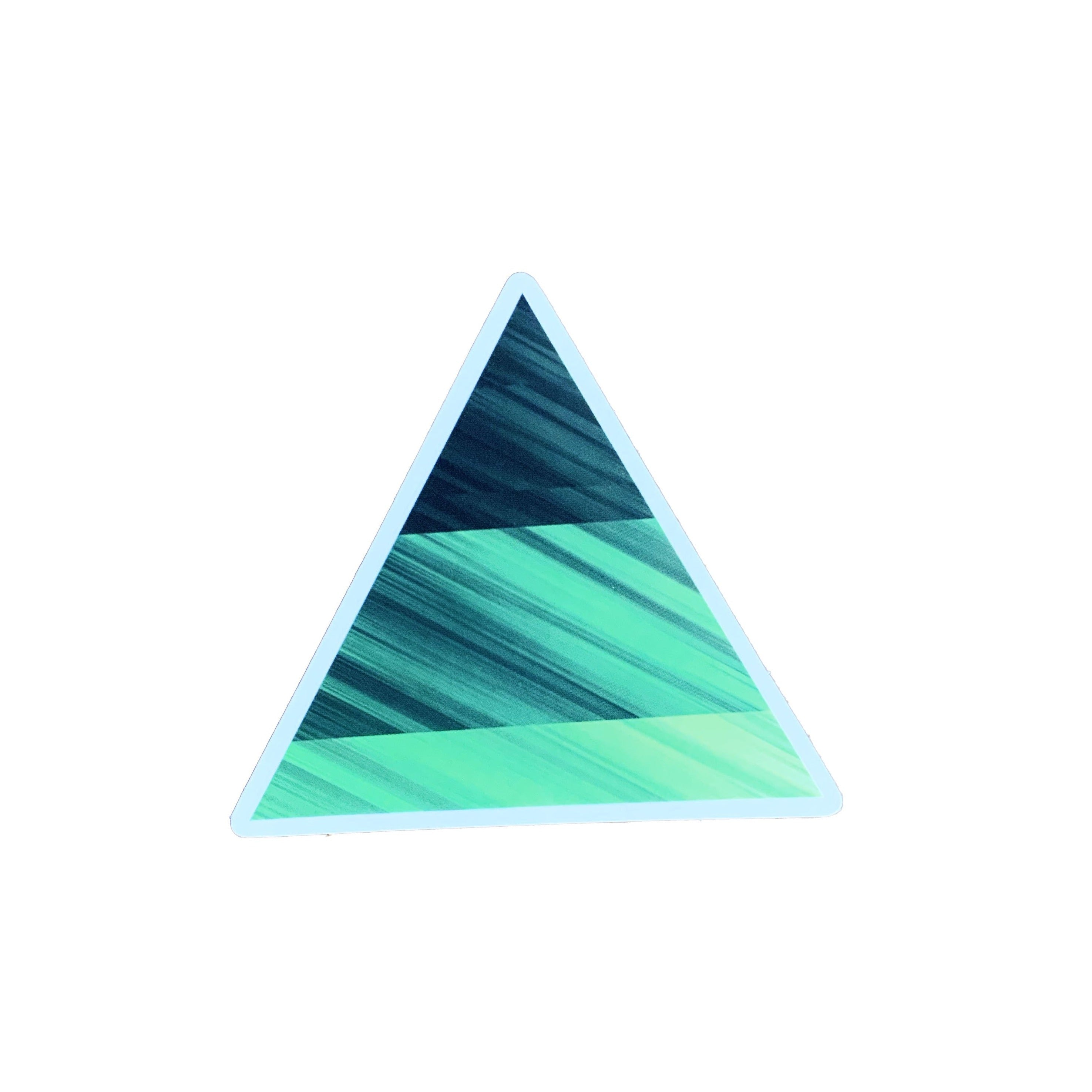Green Triangle Sticker