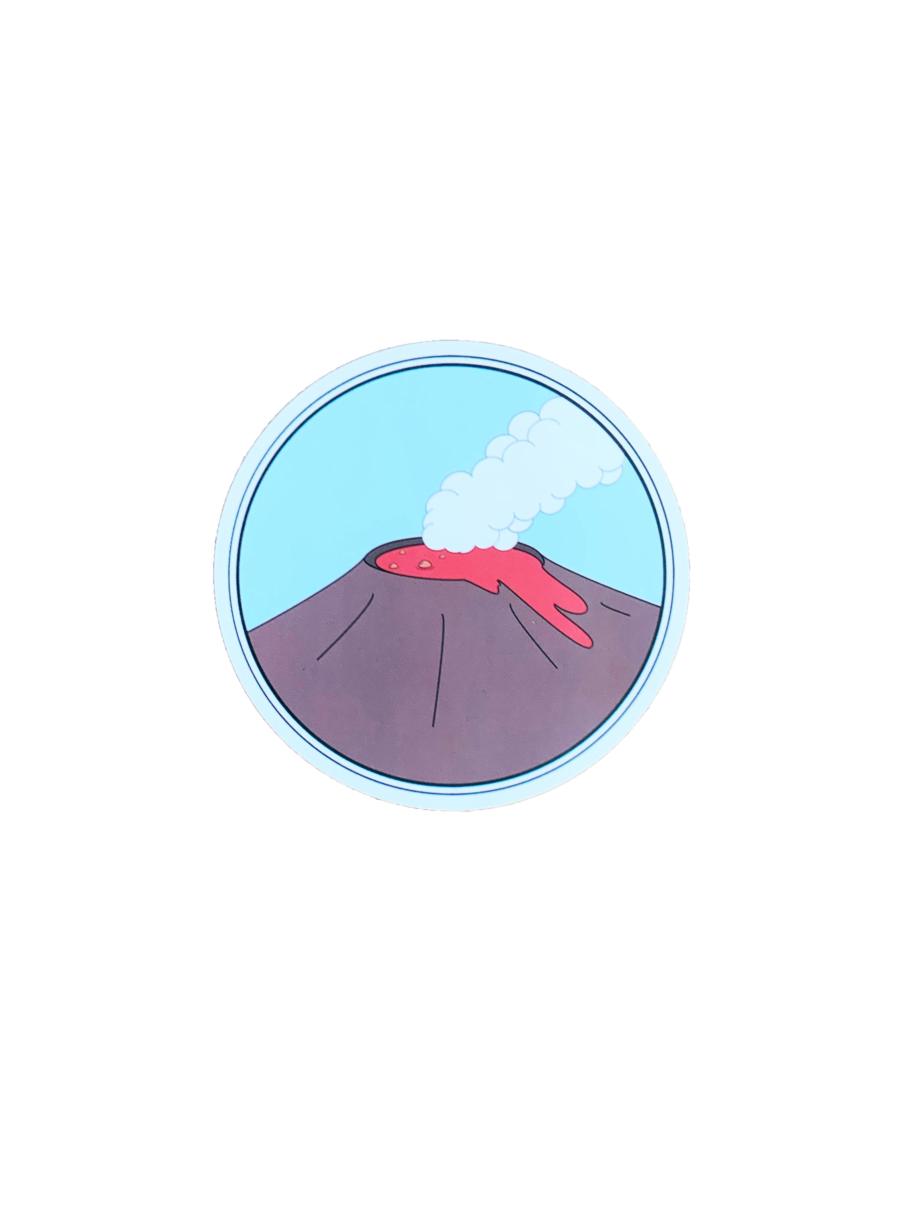 Volcano Sticker
